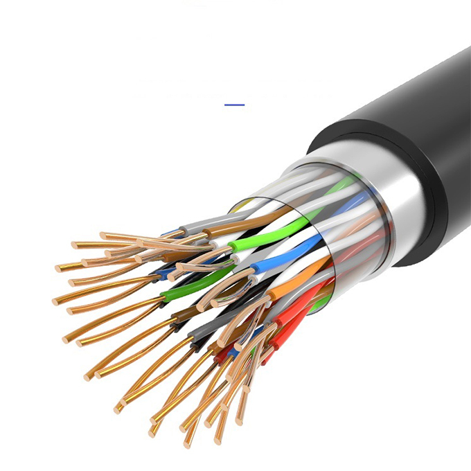 Cat3 UTP And FTP 24AWG 50 / 100 / 200 Pair Indoor Outdoor Multi Pair ...